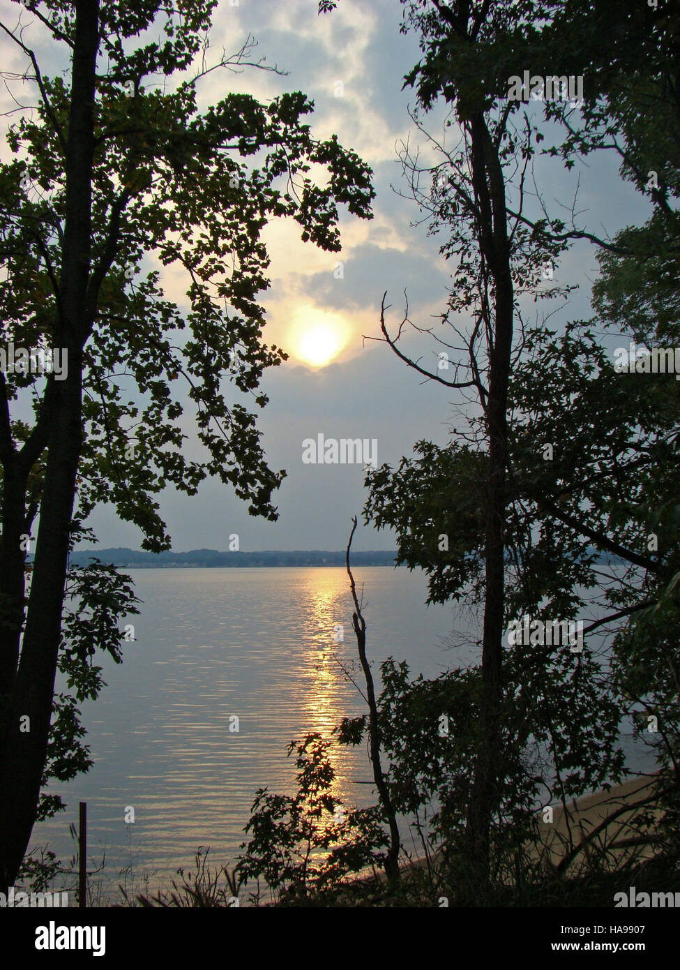 The Potomac River at sunset captures the serene beauty of the river ...