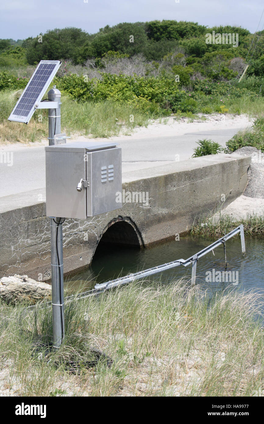 A culvert at Third Beach in a National Park serves as part of an ...