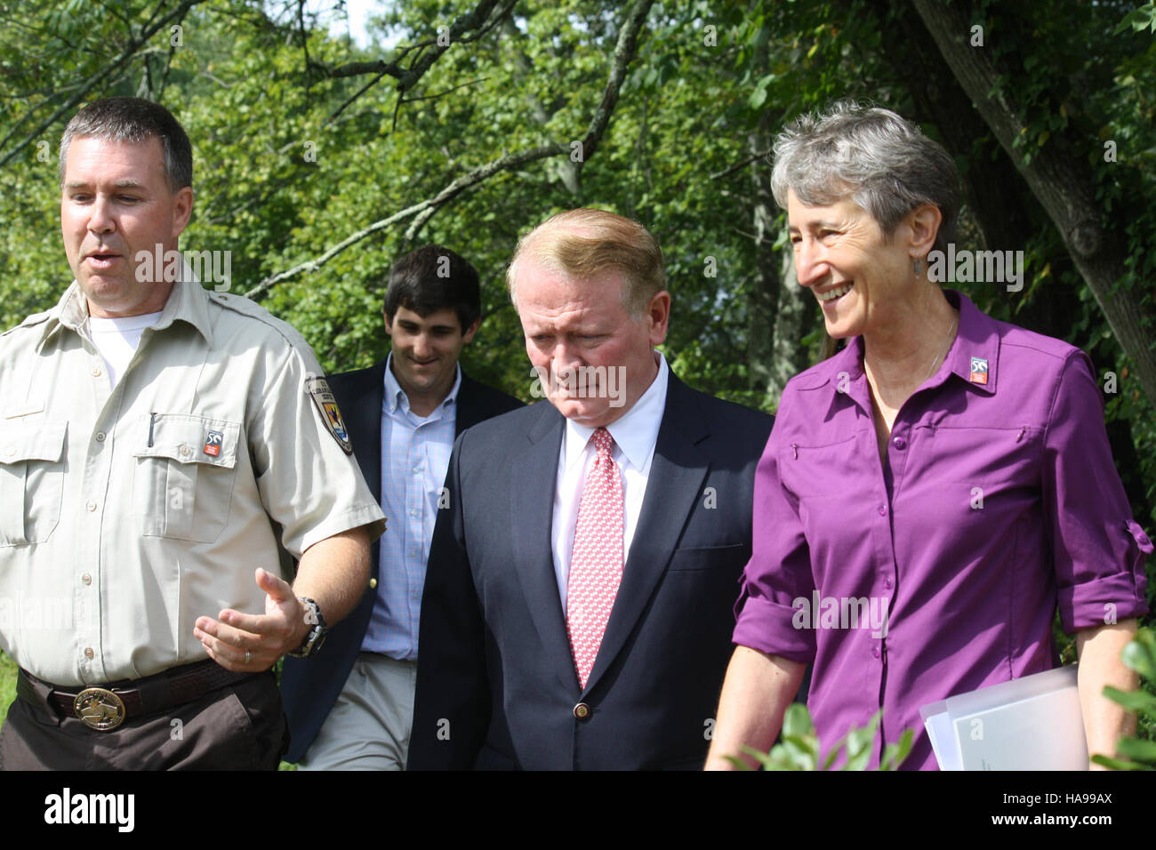 Visitors walk around a national wildlife refuge, experiencing firsthand ...