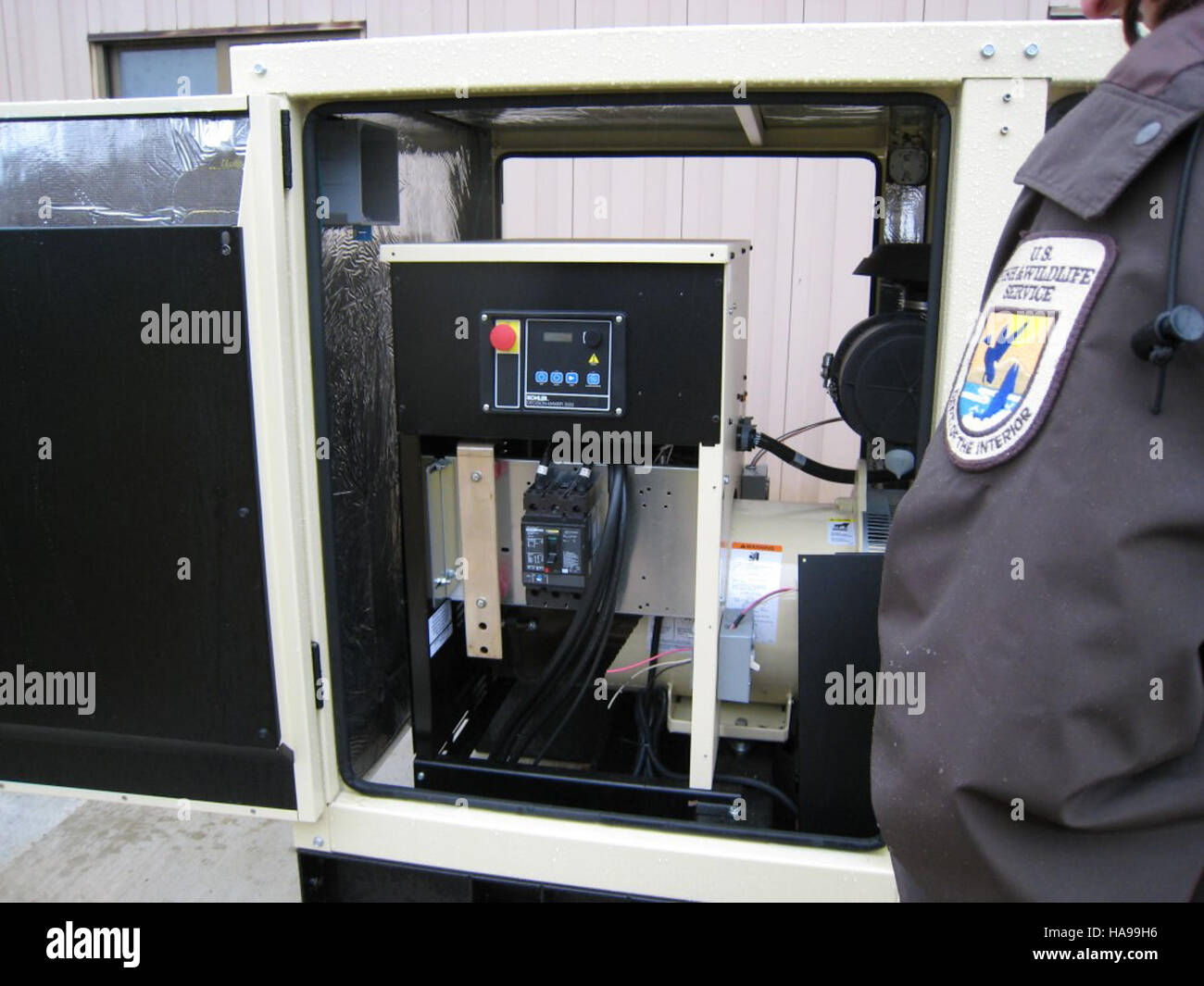 A backup power generator installed at Eastern Neck National Wildlife ...