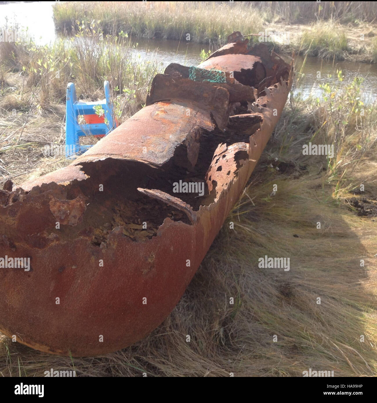 A rusty oil tank was removed from a national wildlife refuge, marking a ...