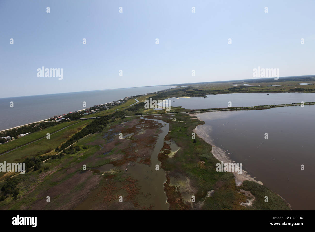 A flyover of Prime Hook National Wildlife Refuge on Day 3 of a survey ...