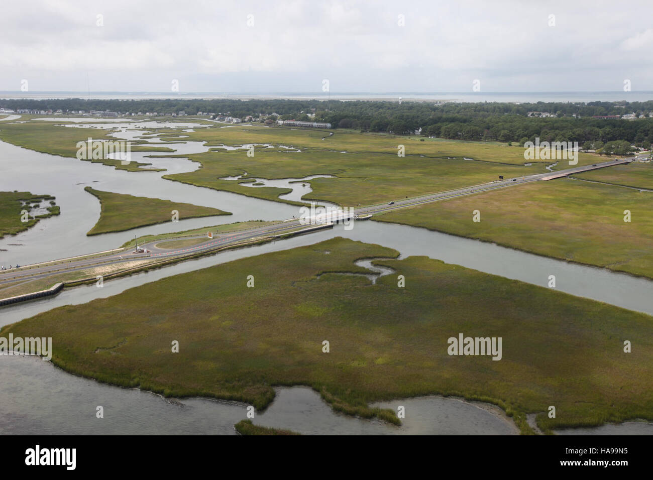 An aerial tour over Tom's Cove in Chincoteague National Wildlife Refuge ...