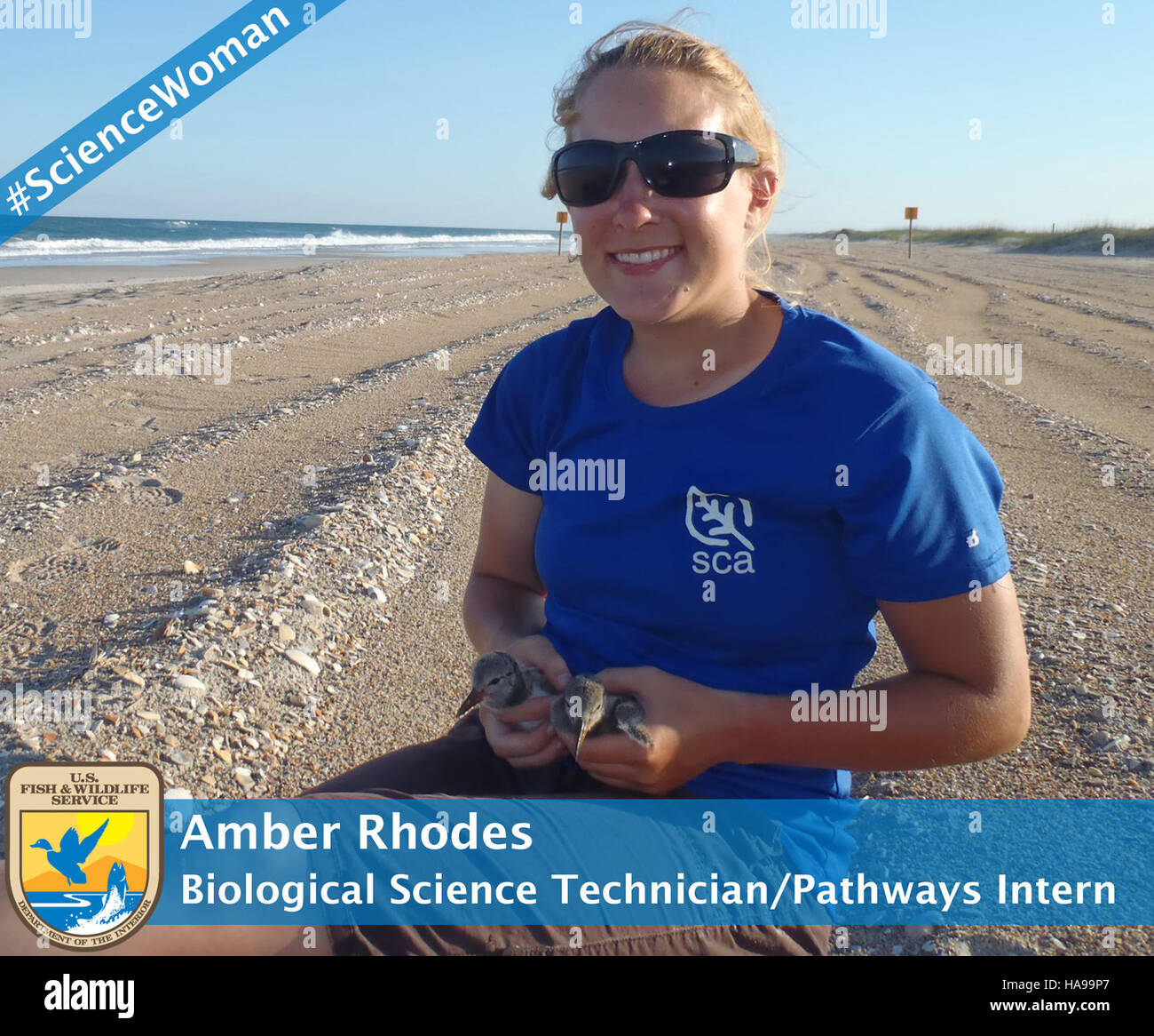 Amber Rhodes, a representative from the U.S. Fish and Wildlife Service ...