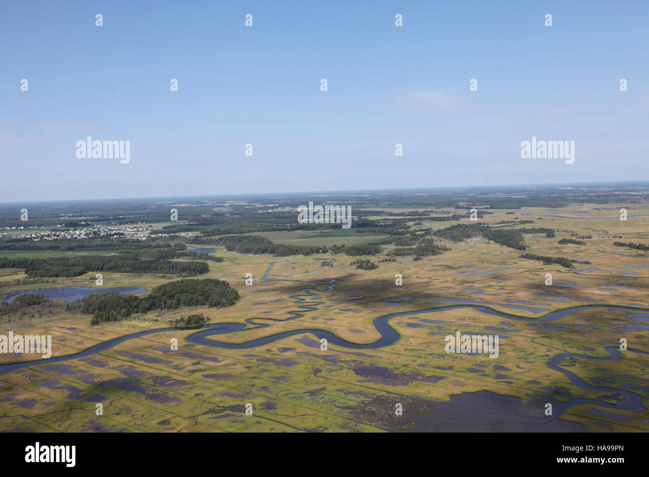 This flyover showcases the Prime Hook National Wildlife Refuge in ...