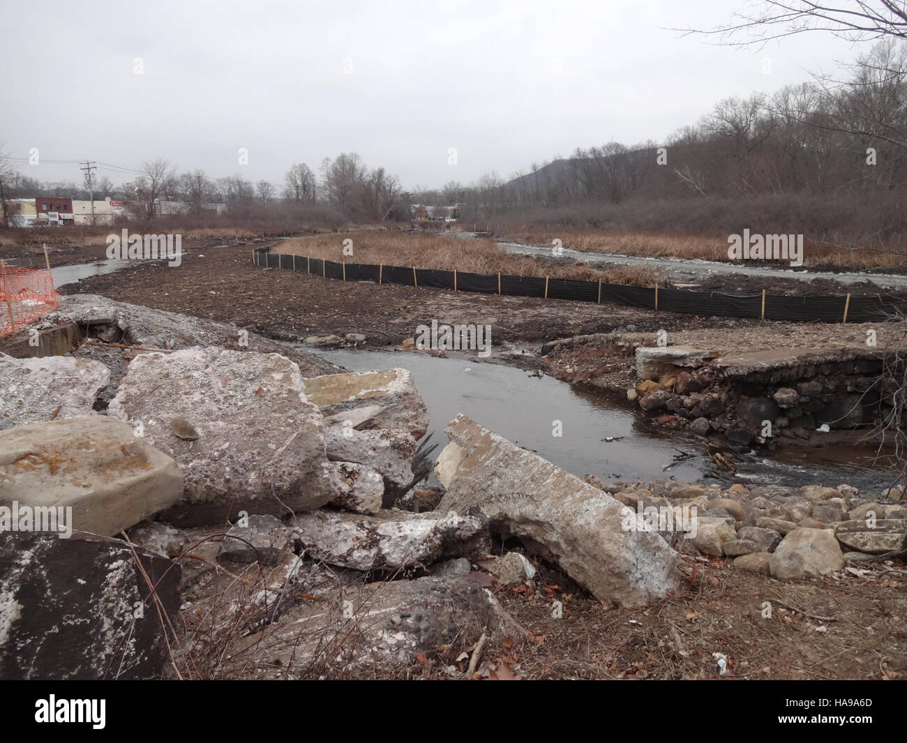 The Pond Lily Dam removal site, located in a Northeast U.S. National ...