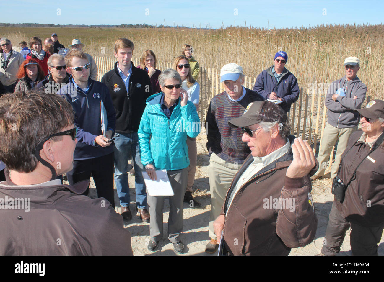 usfwsnortheast 30083527944 Al Rizzo gives tour of Prime Hook Stock ...