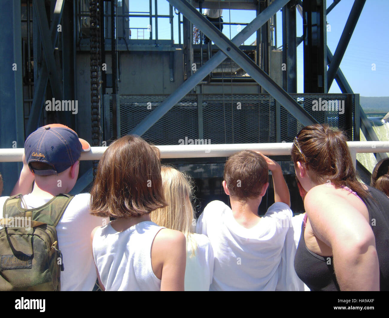 A fish lift at a national park is used to support the migration of fish ...