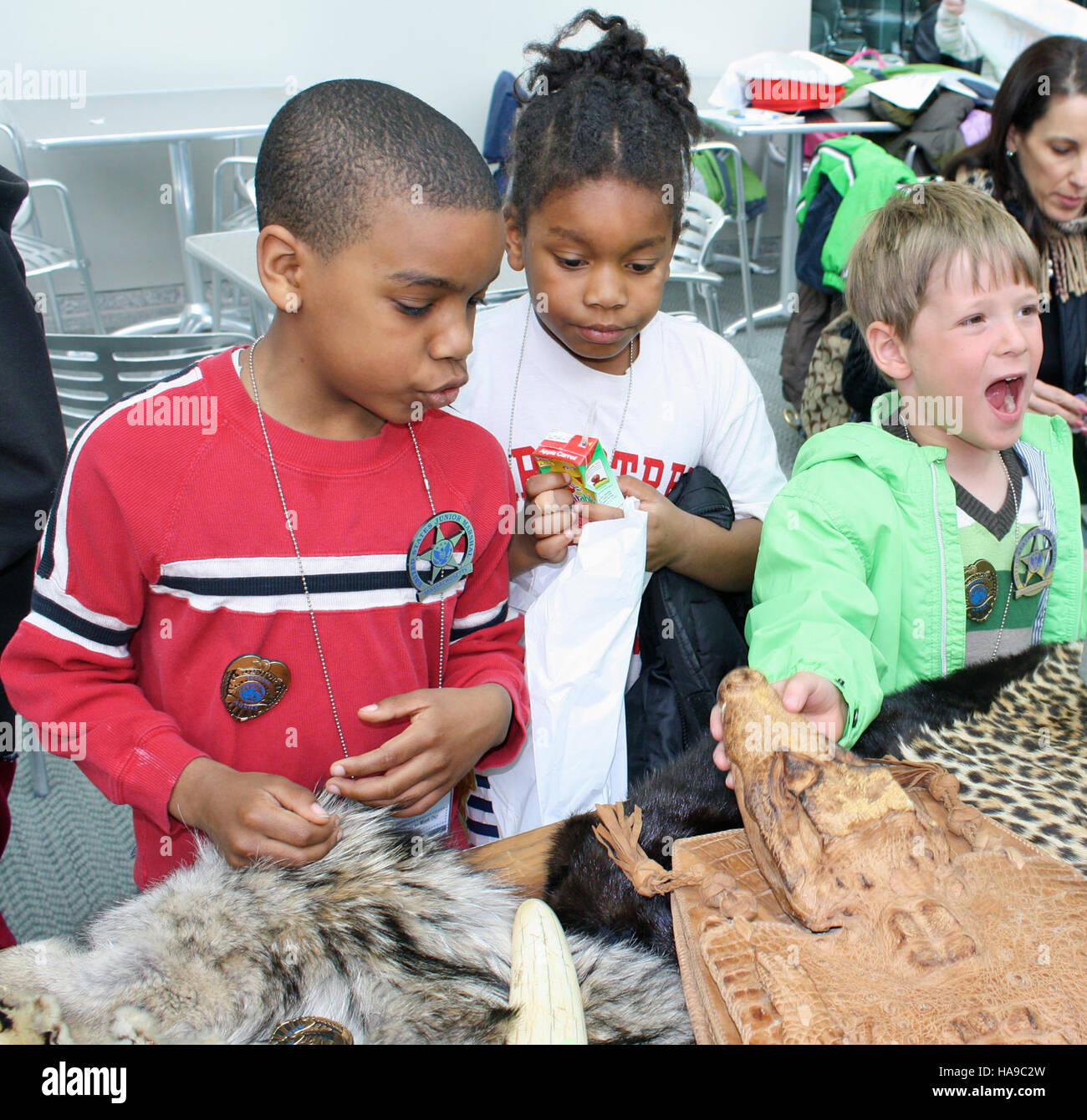 Children engage with wildlife education programs at a national park ...