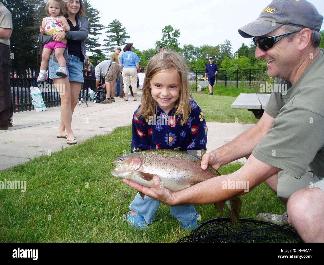 The Northeast Fishery Center hosts an annual fishing event to promote ...