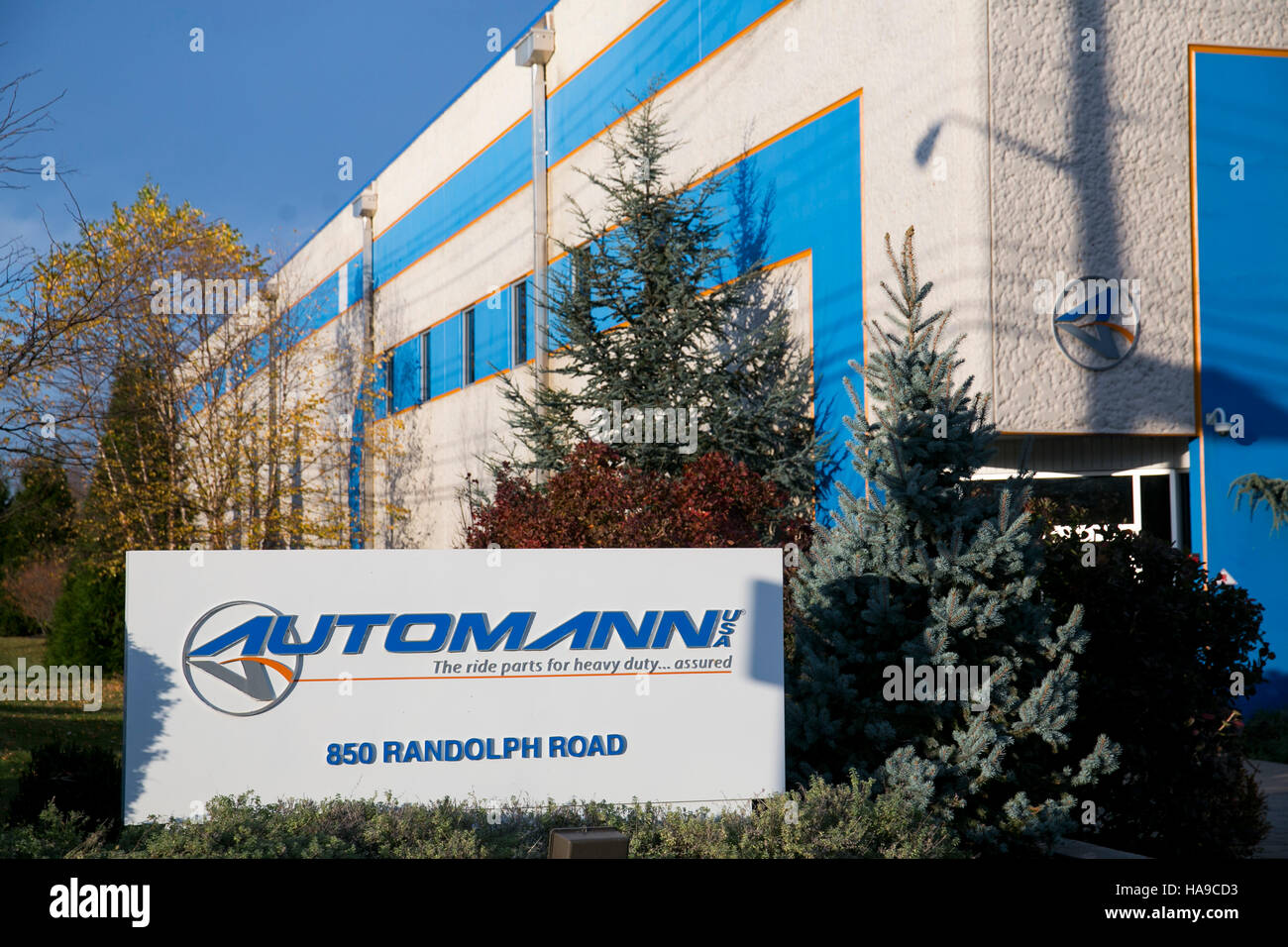 A logo sign outside of a facility occupied by Automann in Somerset, New ...