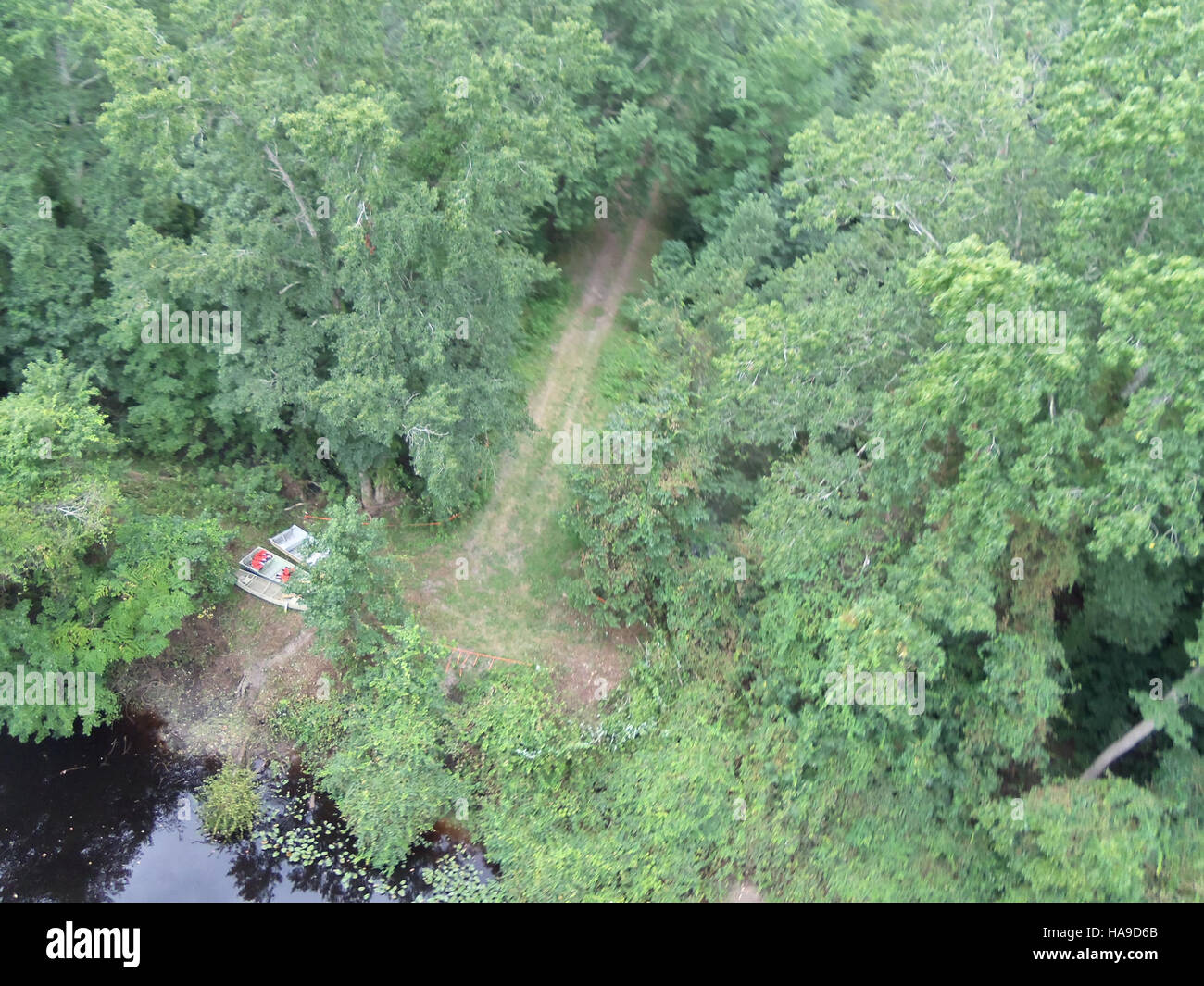 An image of a wildlife escape route in a national park shows the ...