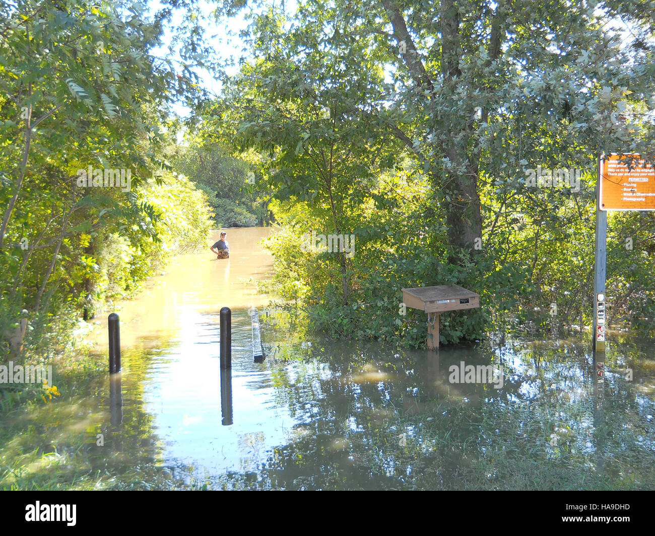 This image shows the effects of flooding at Wallkill River National ...
