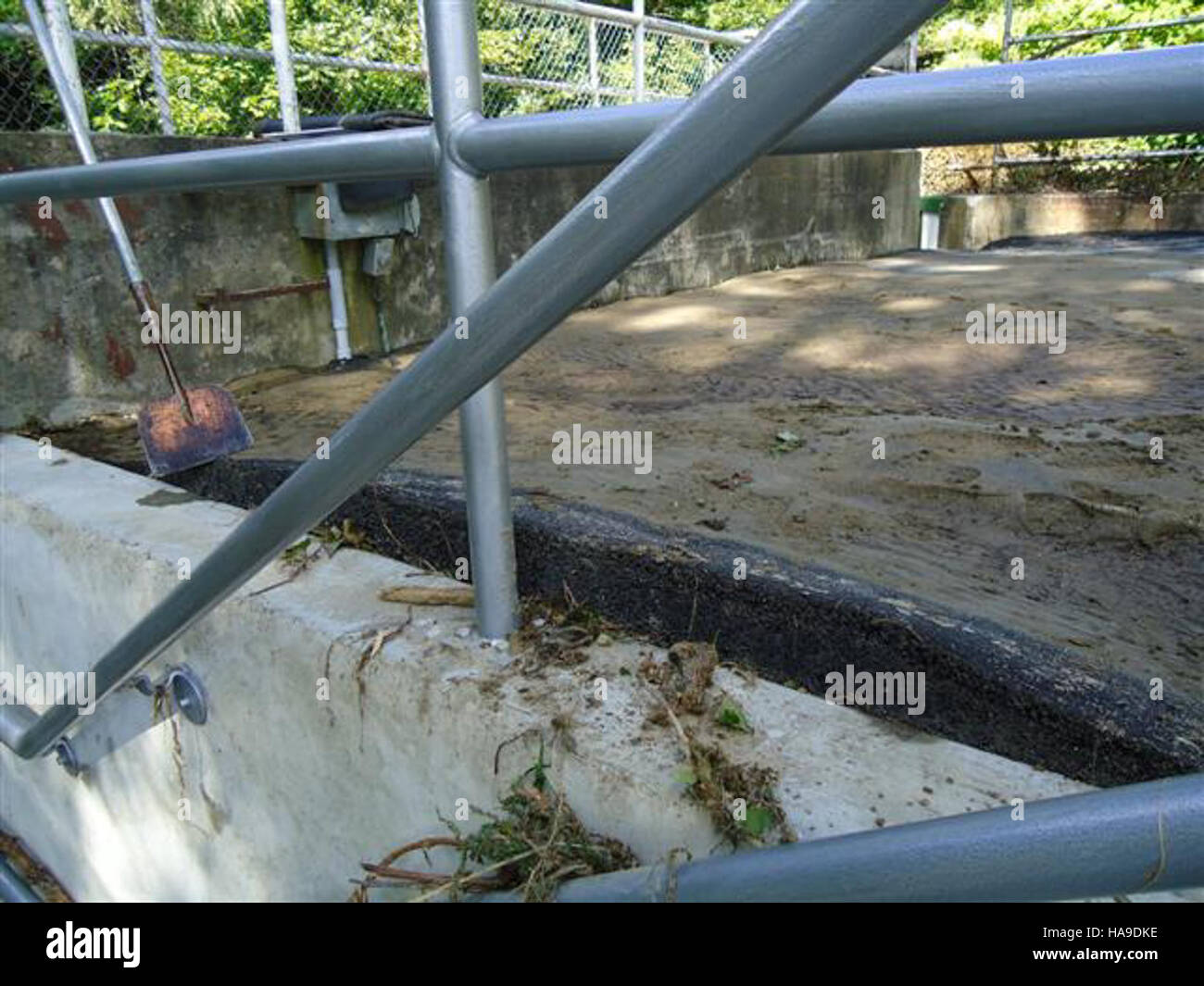 The image depicts storm damage at the Eisenhower National Fish Hatchery ...