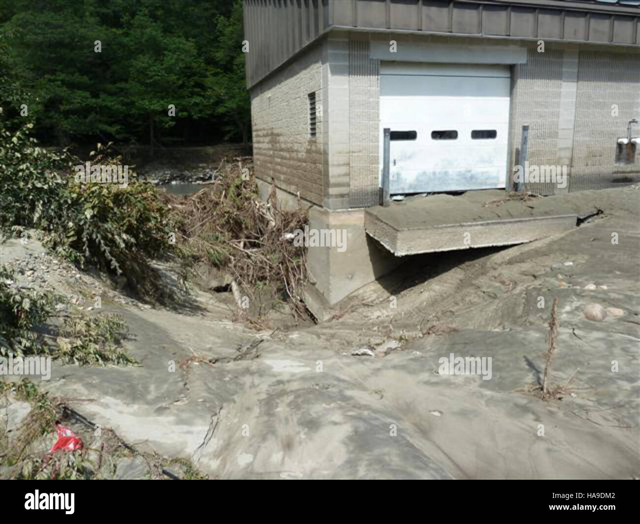This image shows damage at White River National Fish Hatchery in Bethel ...