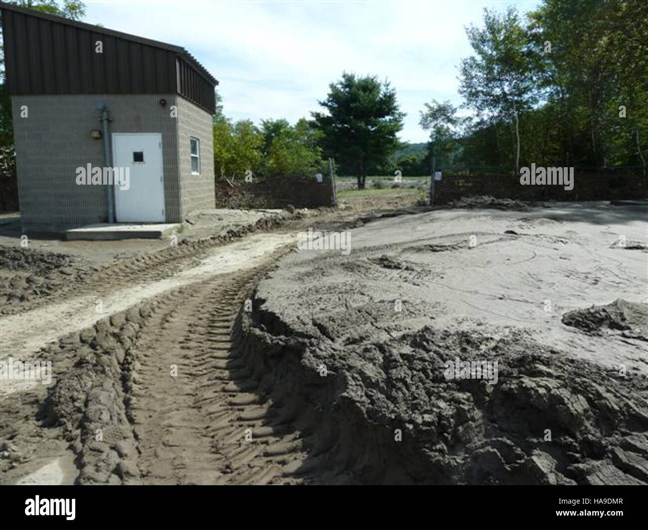 This image shows the damage at the White River National Fish Hatchery ...