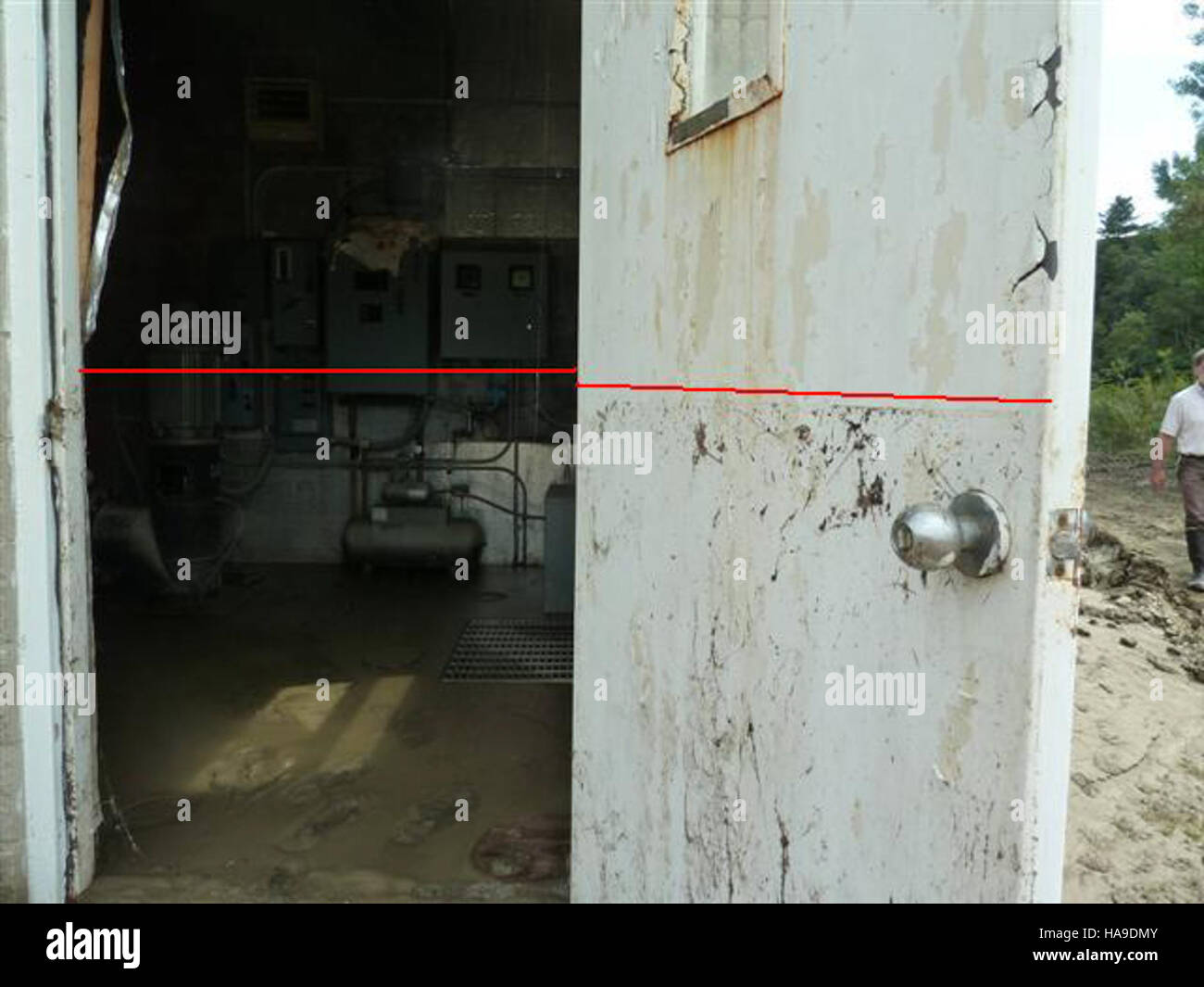 Damage at the White River National Fish Hatchery in Bethel, Vermont ...