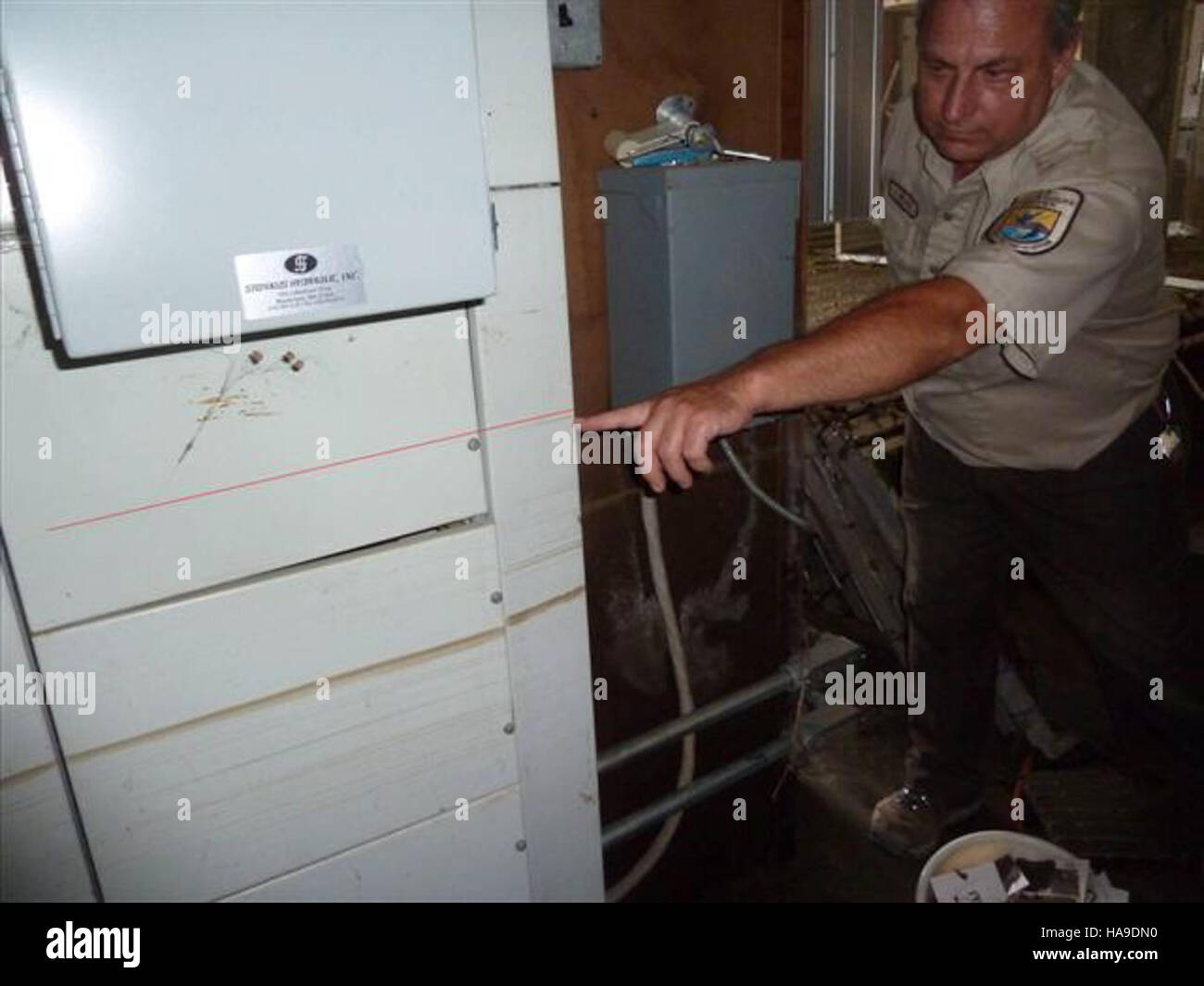 Damage at the White River National Fish Hatchery in Bethel, Vermont ...