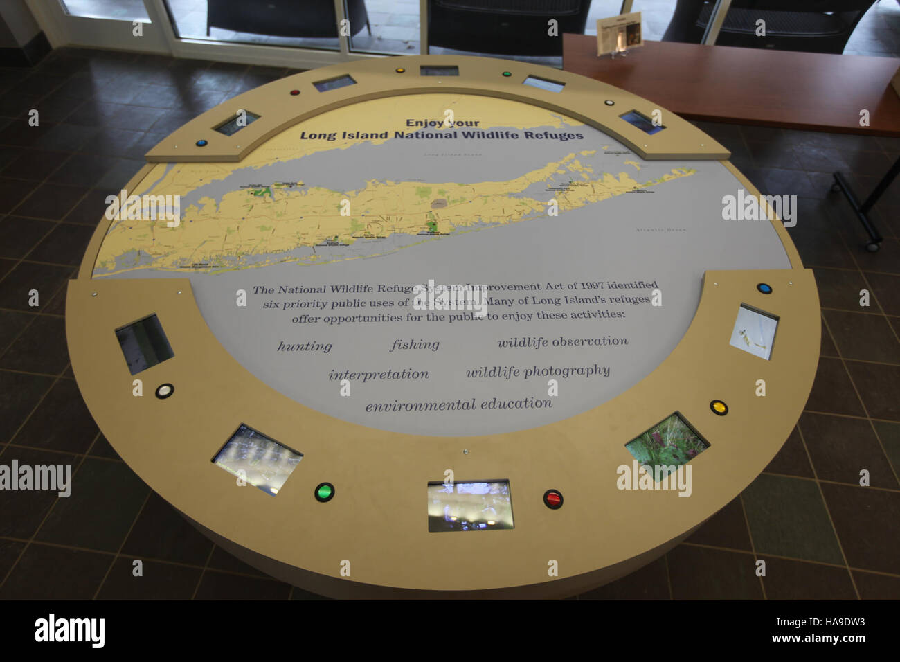 The '6uses Exhibit' at a national park presents educational displays on ...