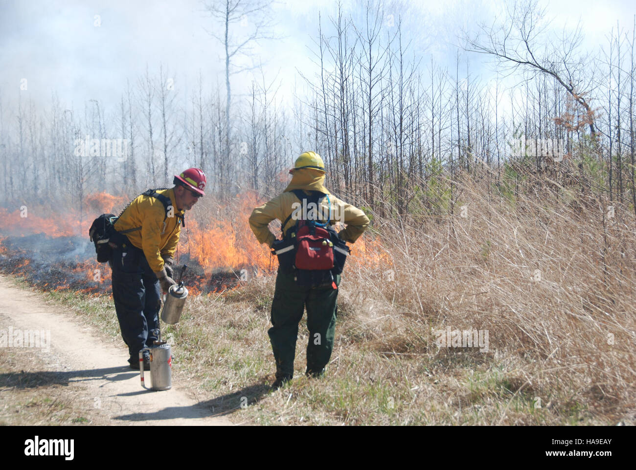 usfwsnortheast 7087304739 Drip Torches Stock Photo - Alamy