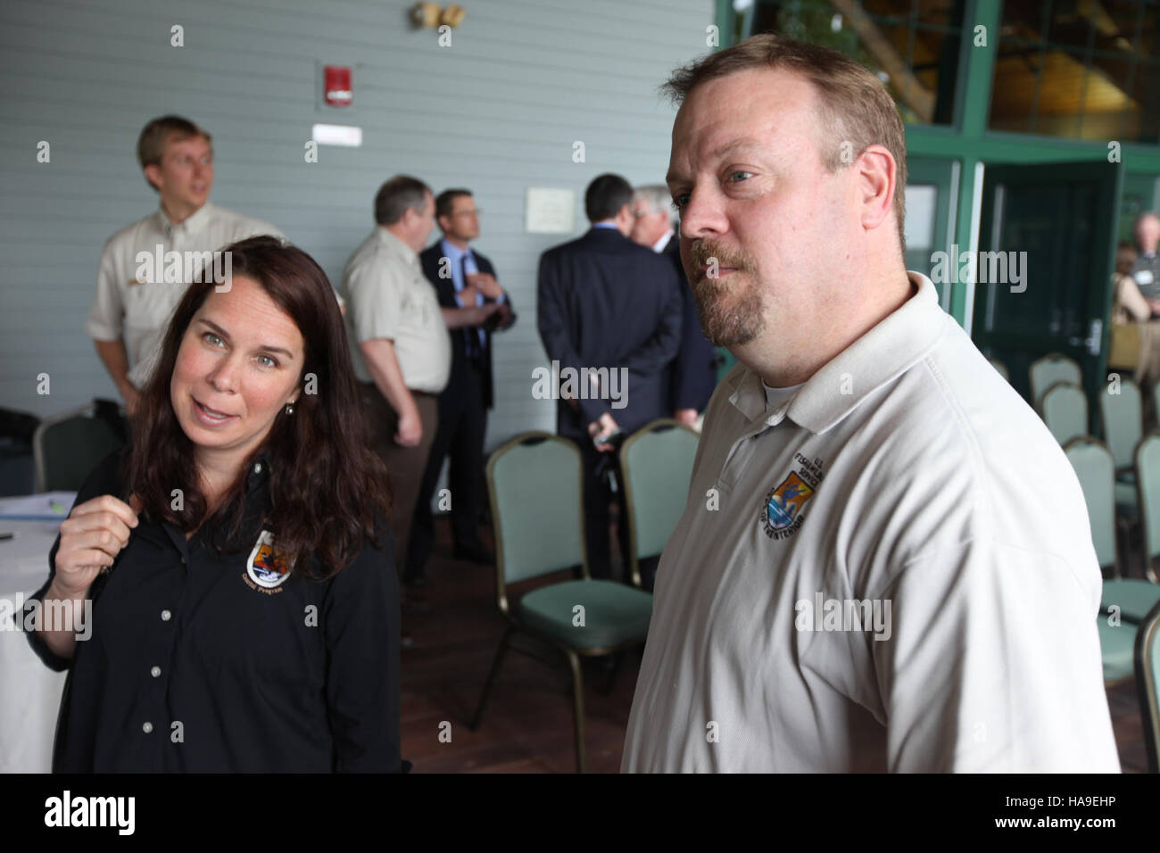 Scott Kahan and Sharon Marino, from the US Fish and Wildlife Service ...