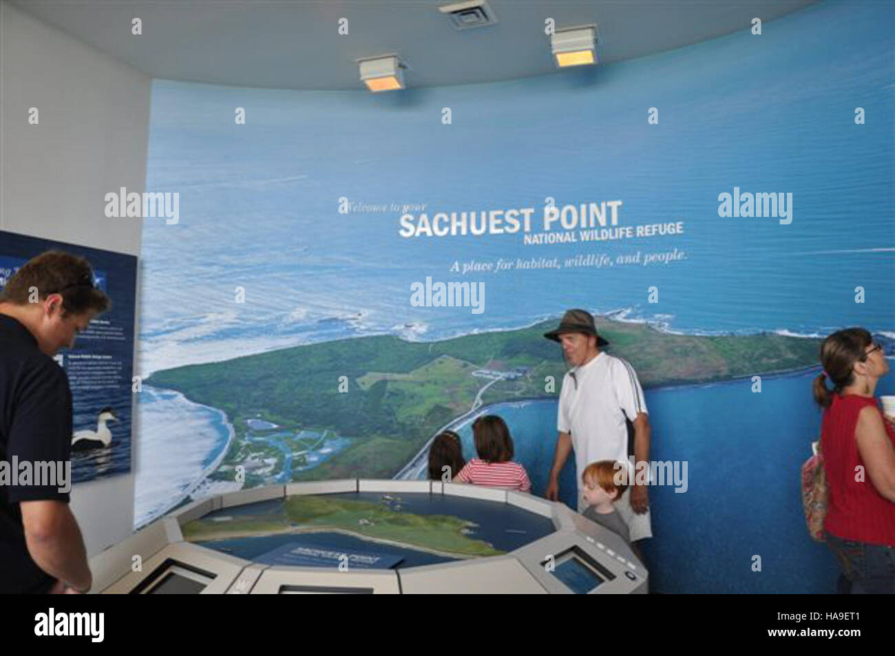 usfwsnortheast 7887138626 Welcome kiosk at the visitor center Stock ...