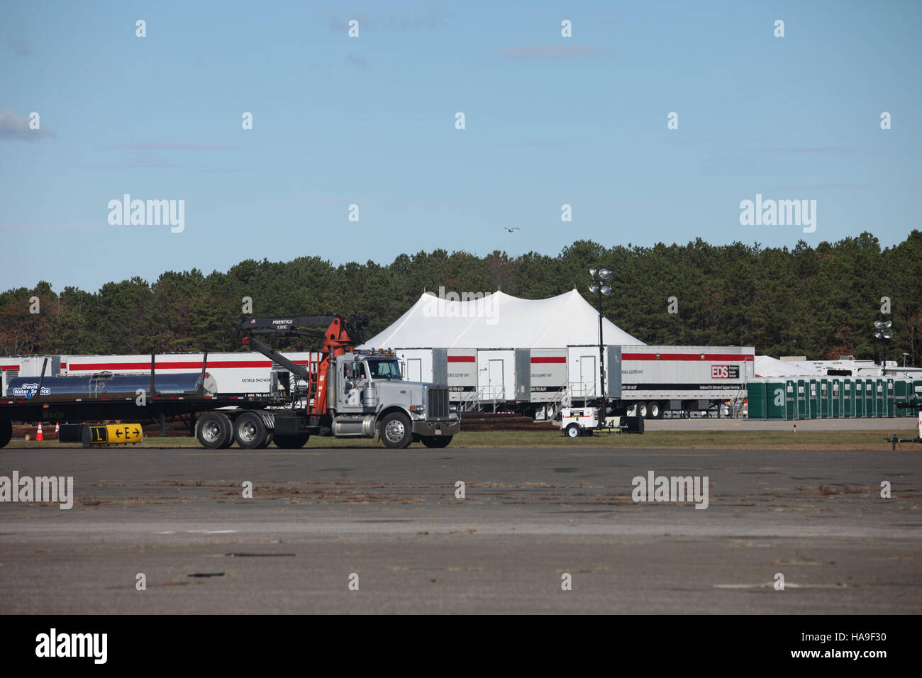 The FEMA staging area on Long Island, within a national park, plays a ...