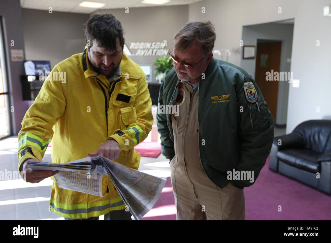 Refuge Manager Rick Potvin and pilot Glenn Cullingford in Connecticut ...