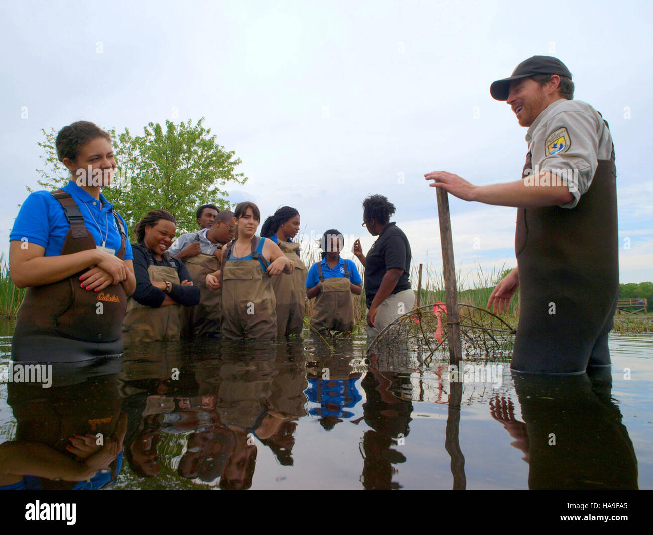A turtle trapping program held as part of a photo contest at a national ...