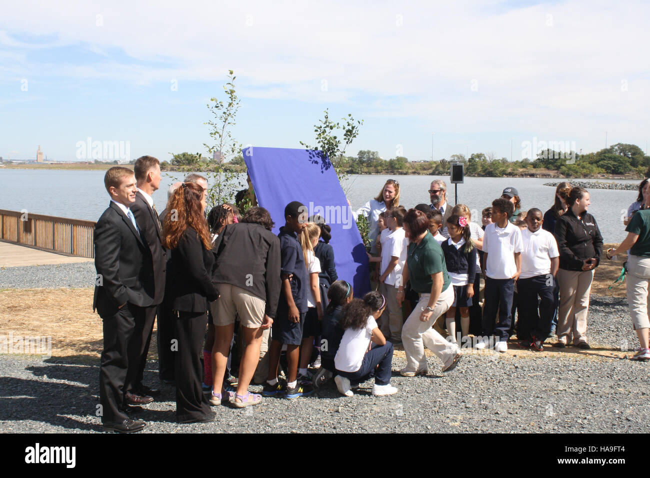 The unveiling of the Masonville designation sign marks the official ...