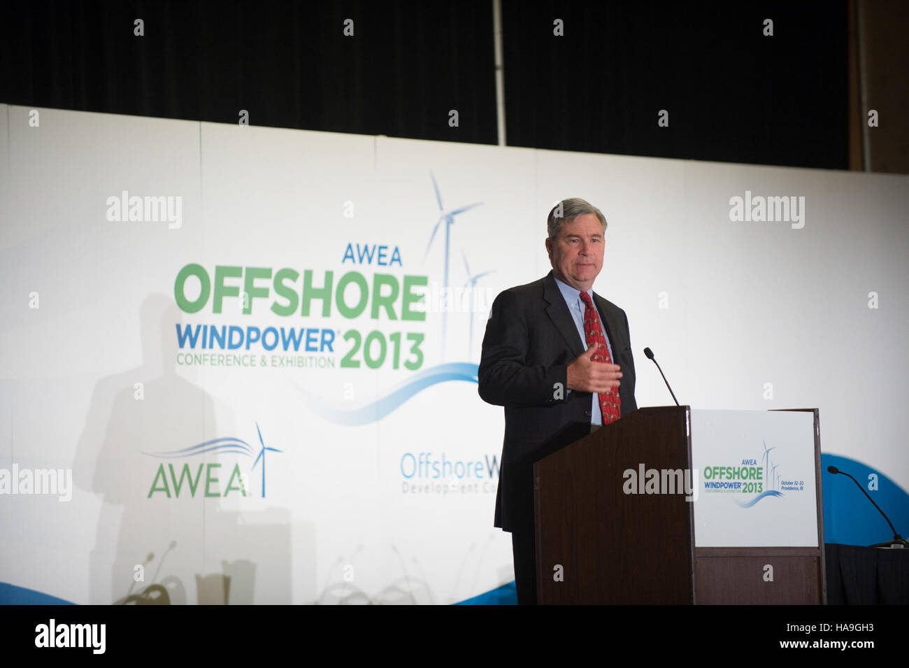 This image shows the Offshore Wind Conference, hosted by the U.S ...