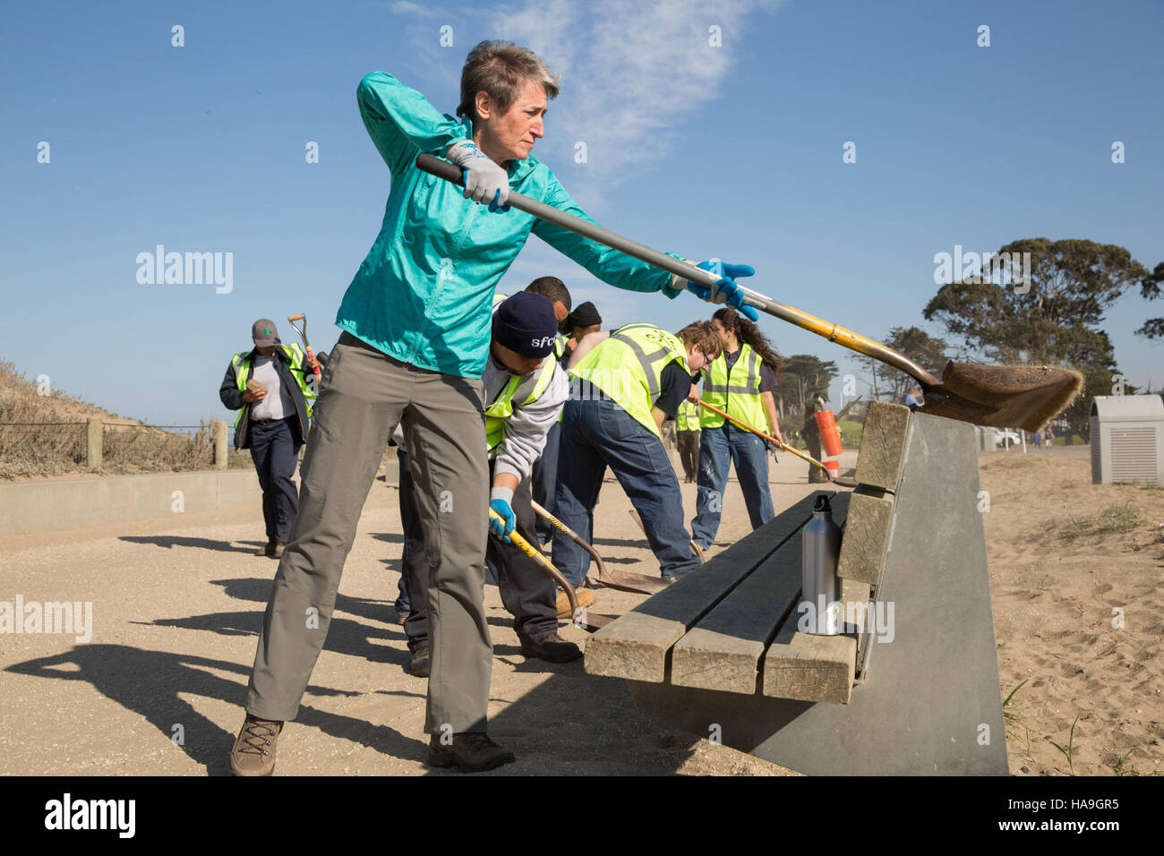 Chrissy Field, located in a National Park, provides stunning views of ...