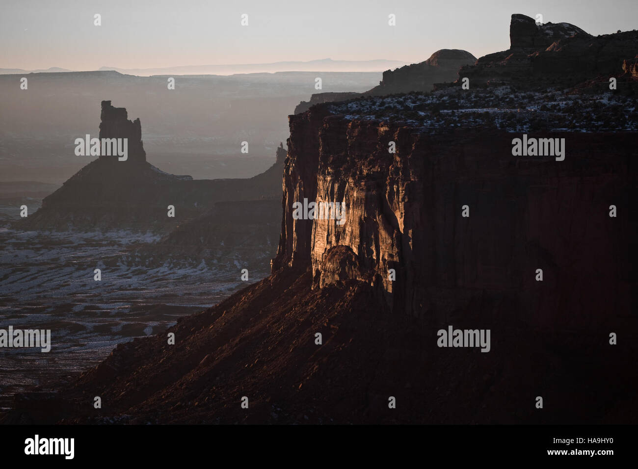 Candlestick Tower, located in Canyonlands National Park, is a prominent ...