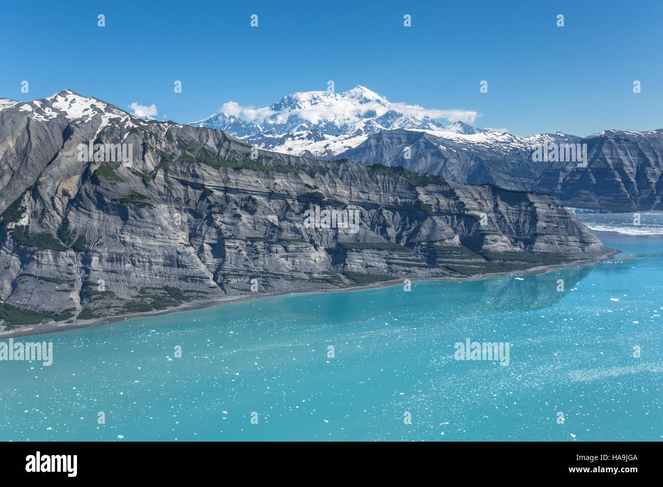 Guyot Hills, Icy Bay, and Mount St. Elias are prominent natural ...