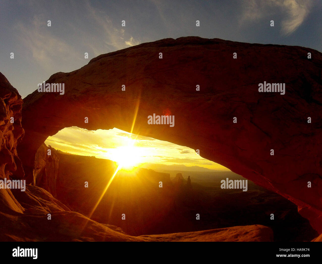 A breathtaking view of the natural landscape at Canyonlands National ...