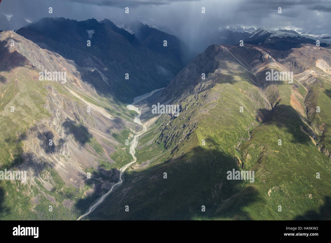 This image captures the serene beauty of Erickson Creek in Alaska's ...