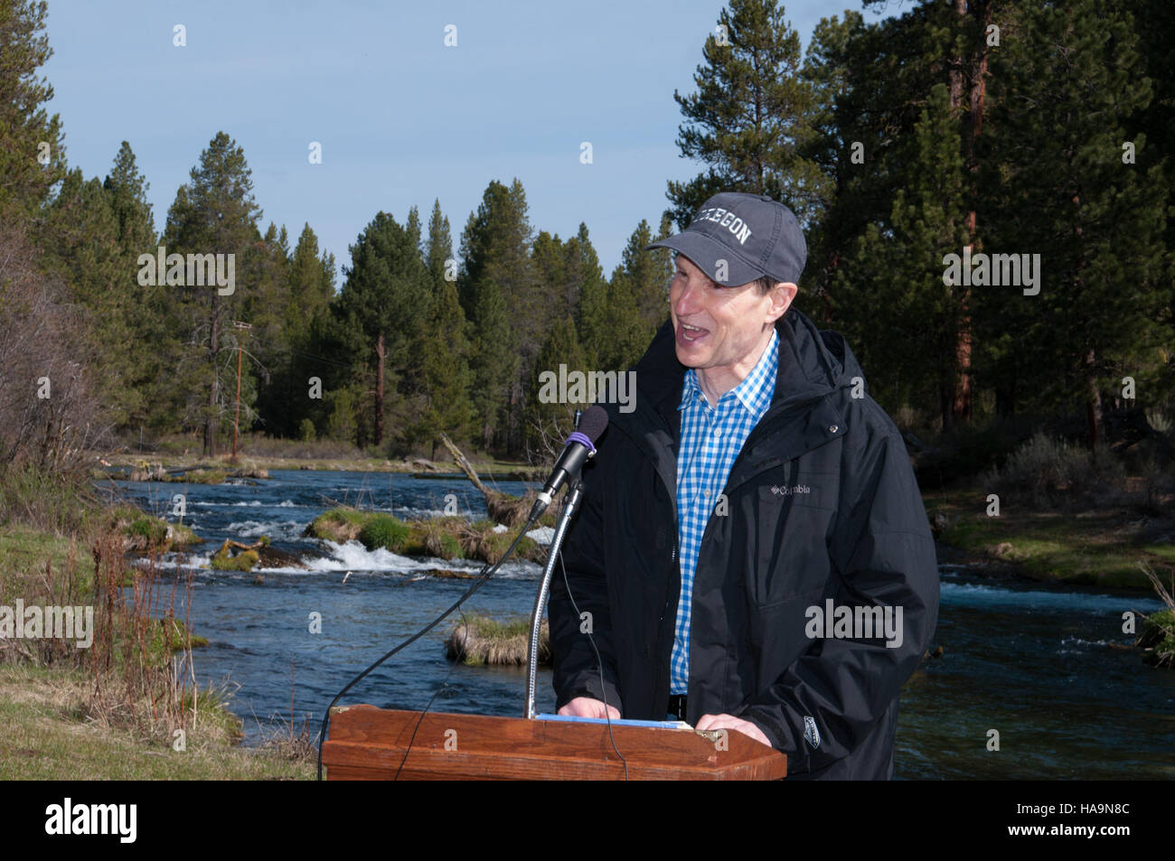 Senator Ron Wyden of Oregon is seen engaging with national park ...