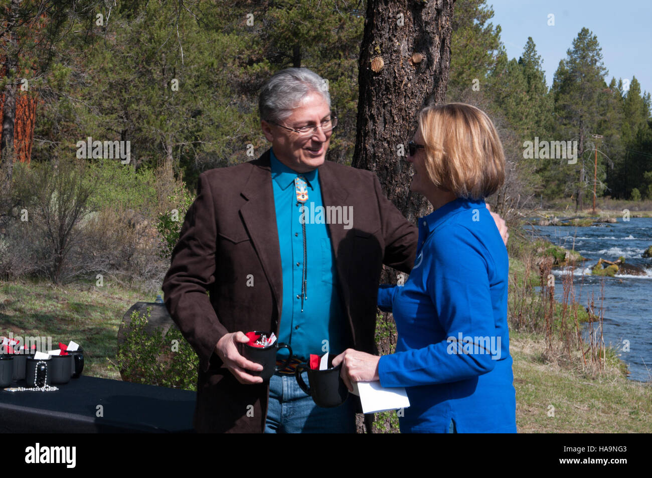 Don Gentry of the Klamath Tribes and NOAA Administrator Dr. Kathryn ...