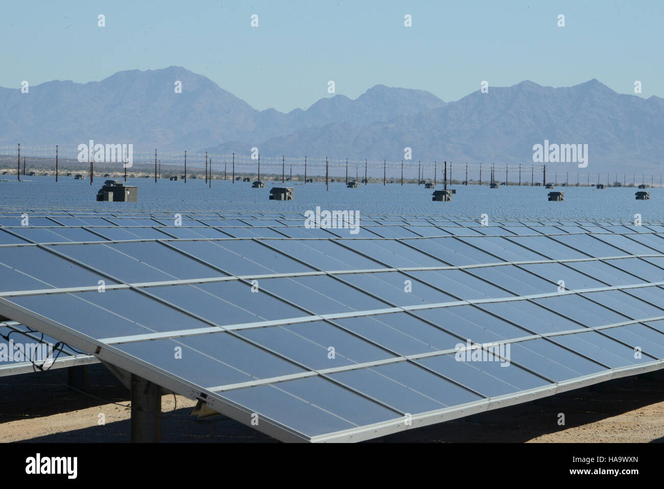 First solar desert sunlight solar farm hi-res stock photography and ...