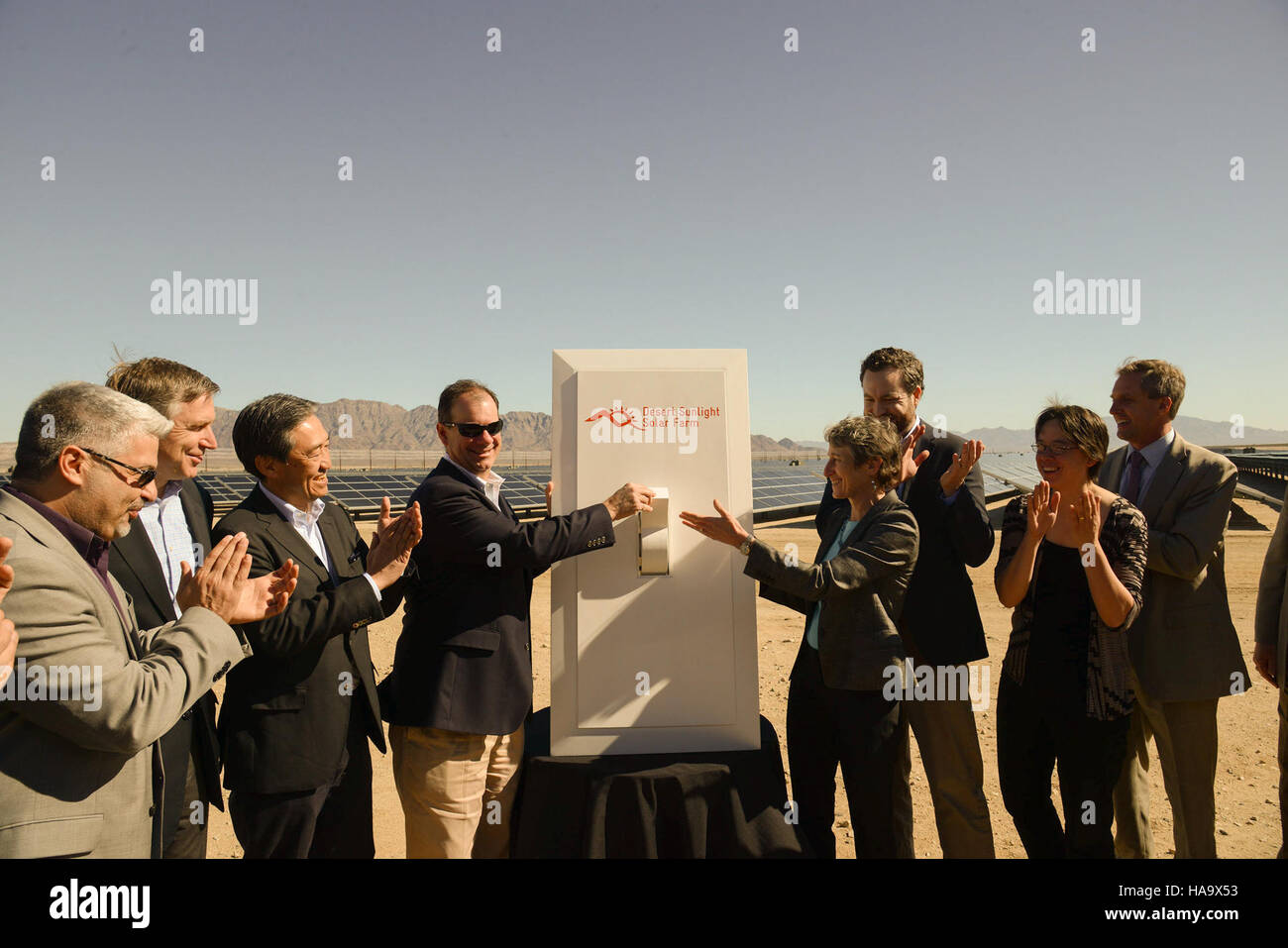 The First Solar Desert Sunlight Solar Farm, located within a national ...
