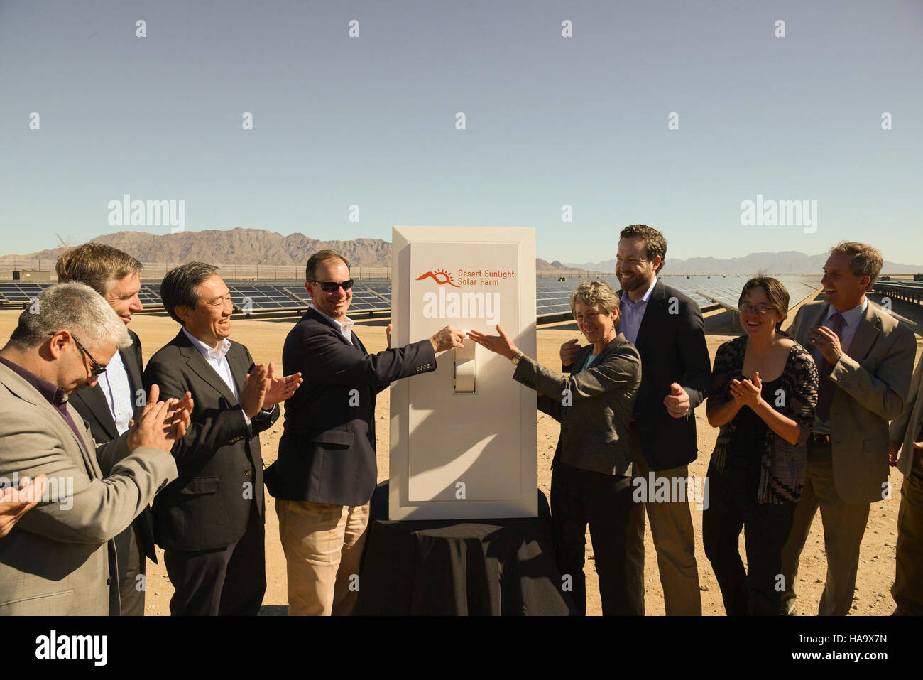 The First Solar Desert Sunlight Solar Farm, located on public lands ...