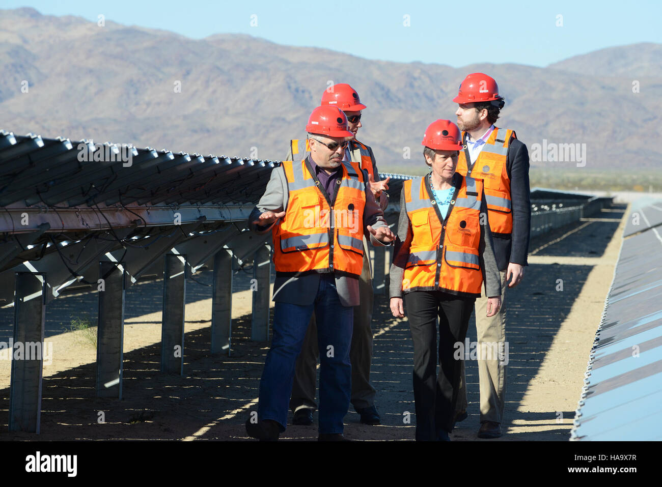 The First Solar Desert Sunlight Solar Farm, located within a national ...
