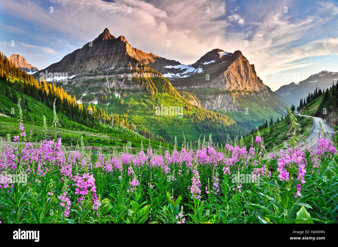 Glacier National Park, located in Montana, is known for its stunning ...