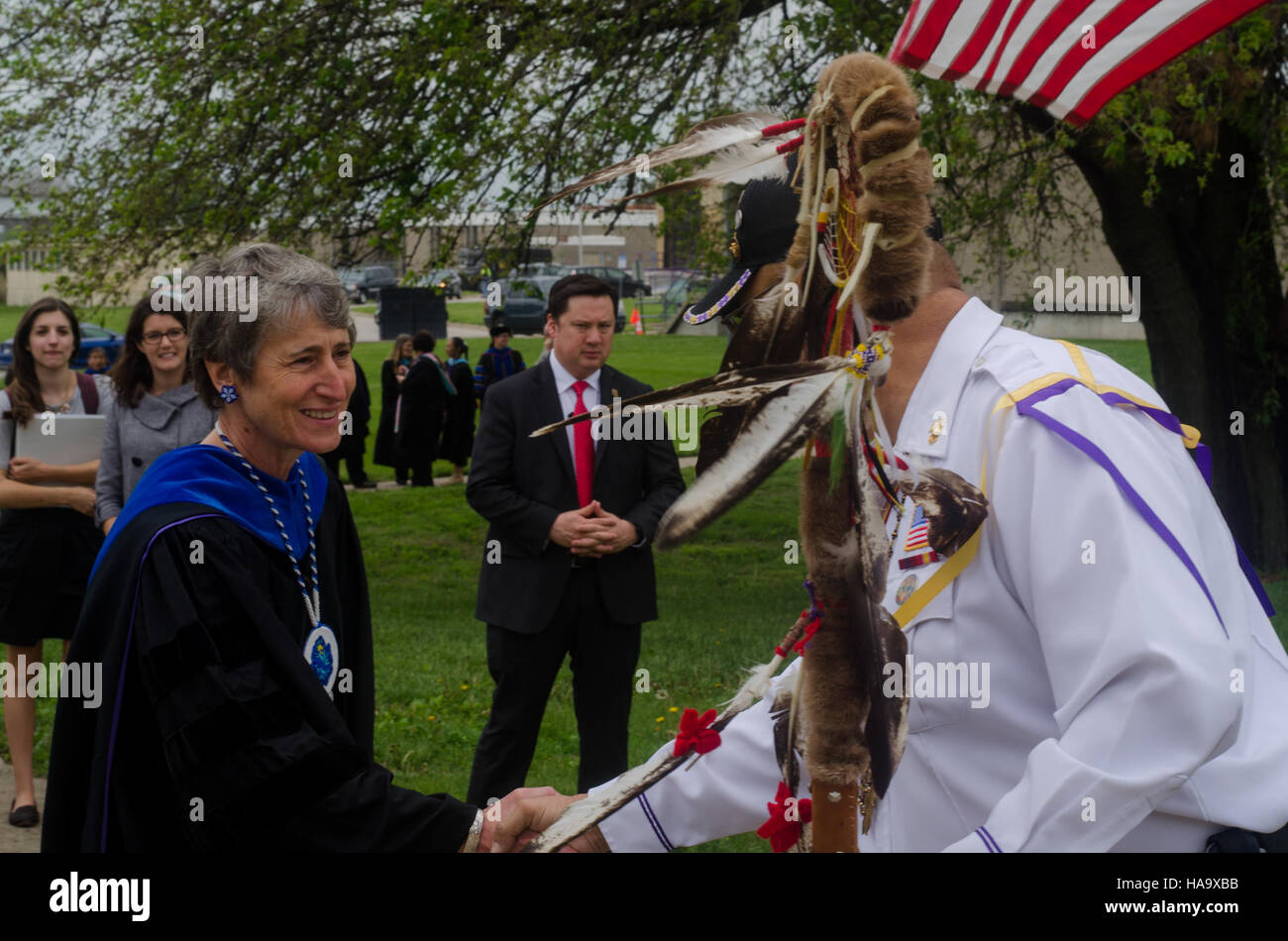 Secretary Sally Jewell attends the Haskell Indian Nations University ...
