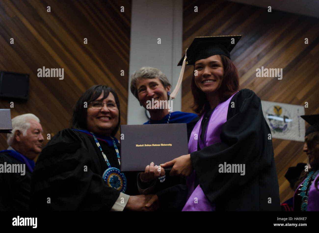 Secretary of the Interior Sally Jewell attended the Haskell Indian ...