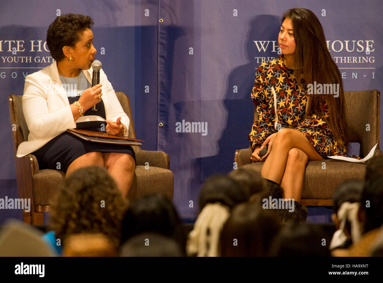 This photo documents the Native American Youth Summit held at a U.S ...