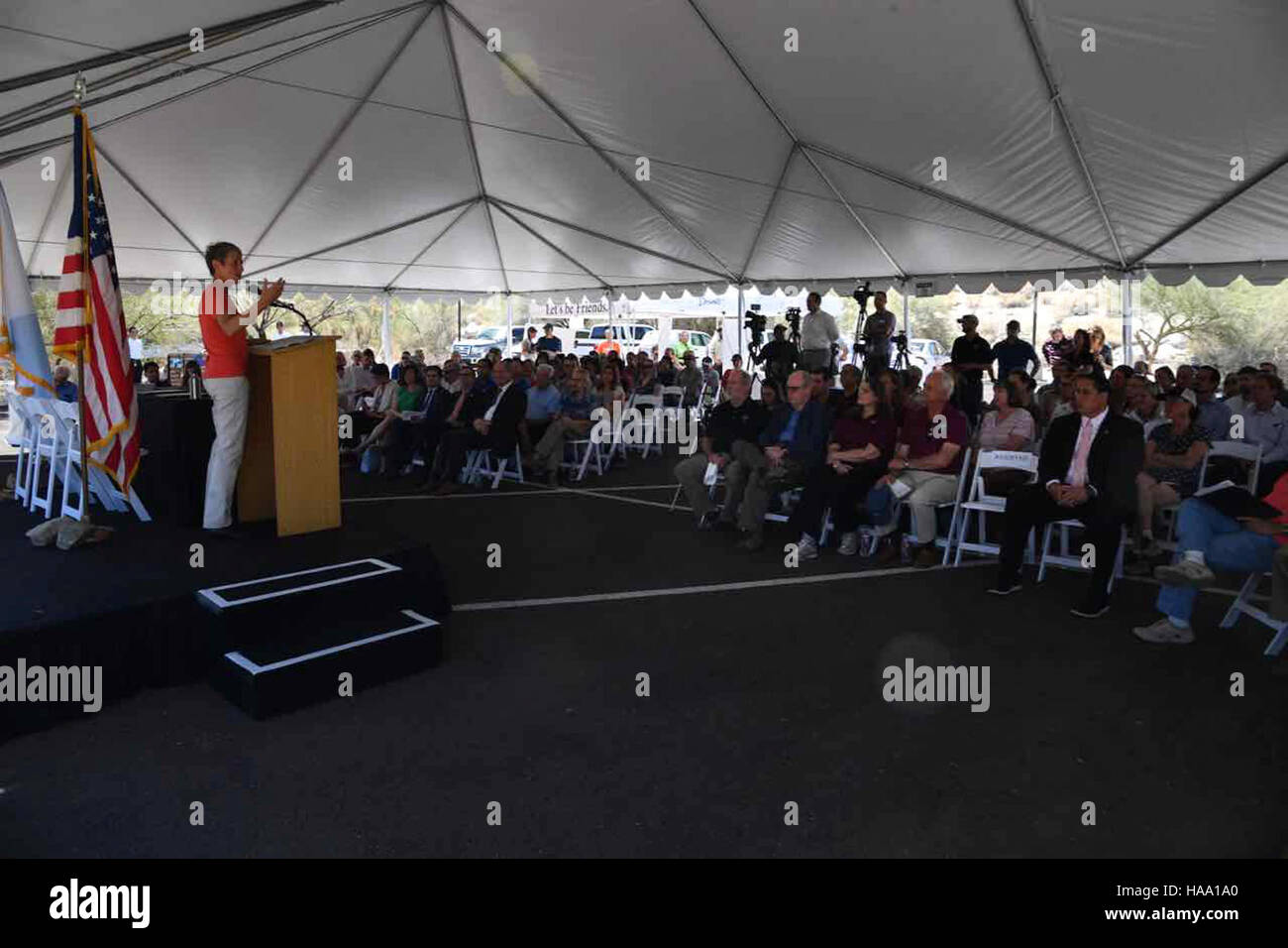 A ceremony marking a milestone in the Desert Renewable Energy ...