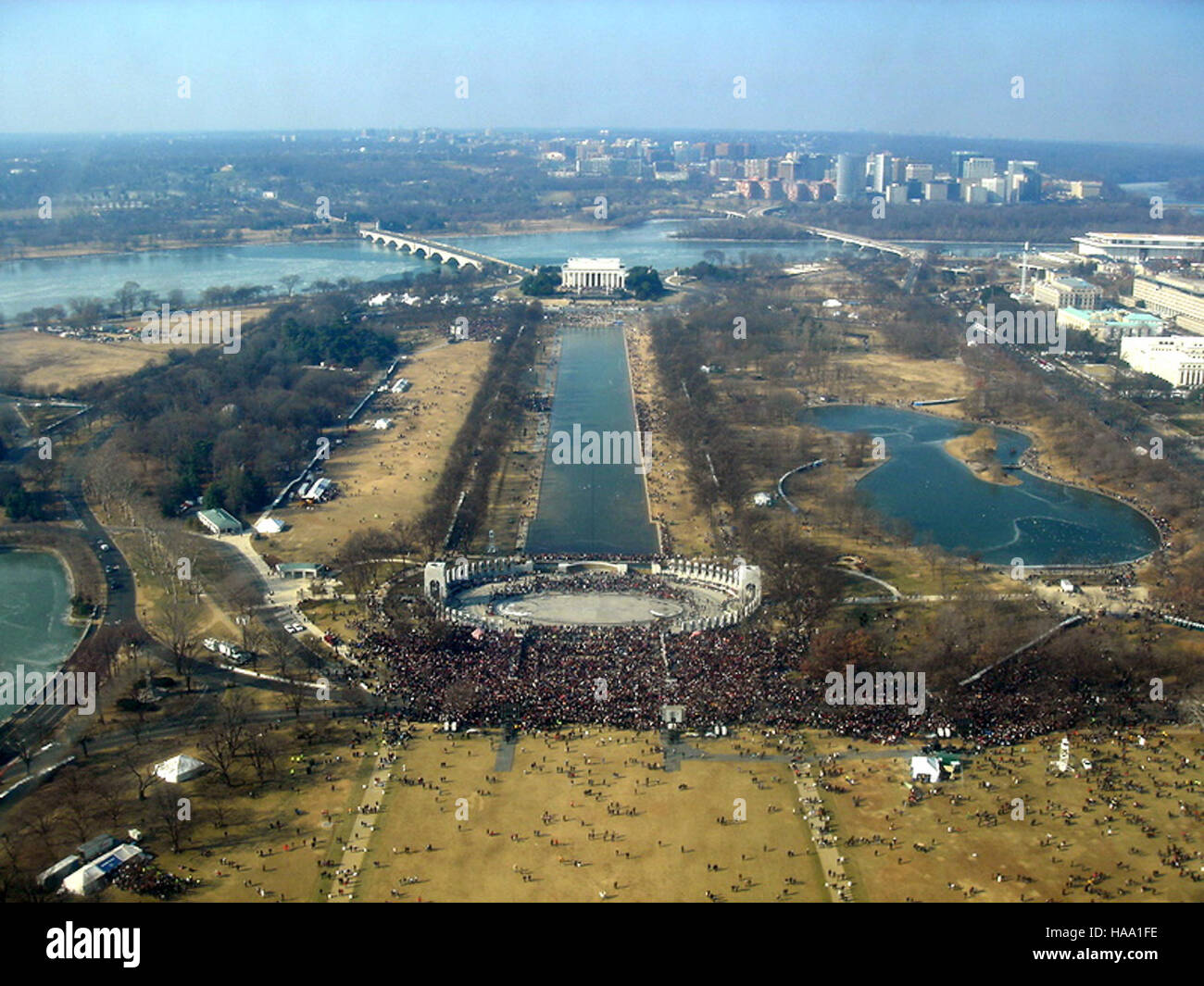 The Washington Monument on Inauguration Day, an iconic symbol of ...