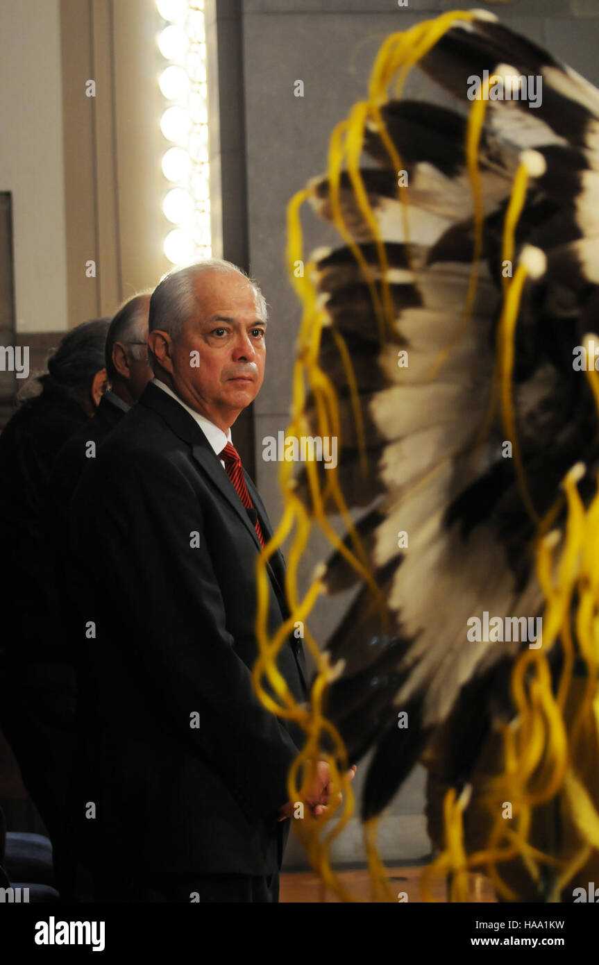 The ceremonial swearing-in of Larry EchoHawk as the Assistant Secretary ...