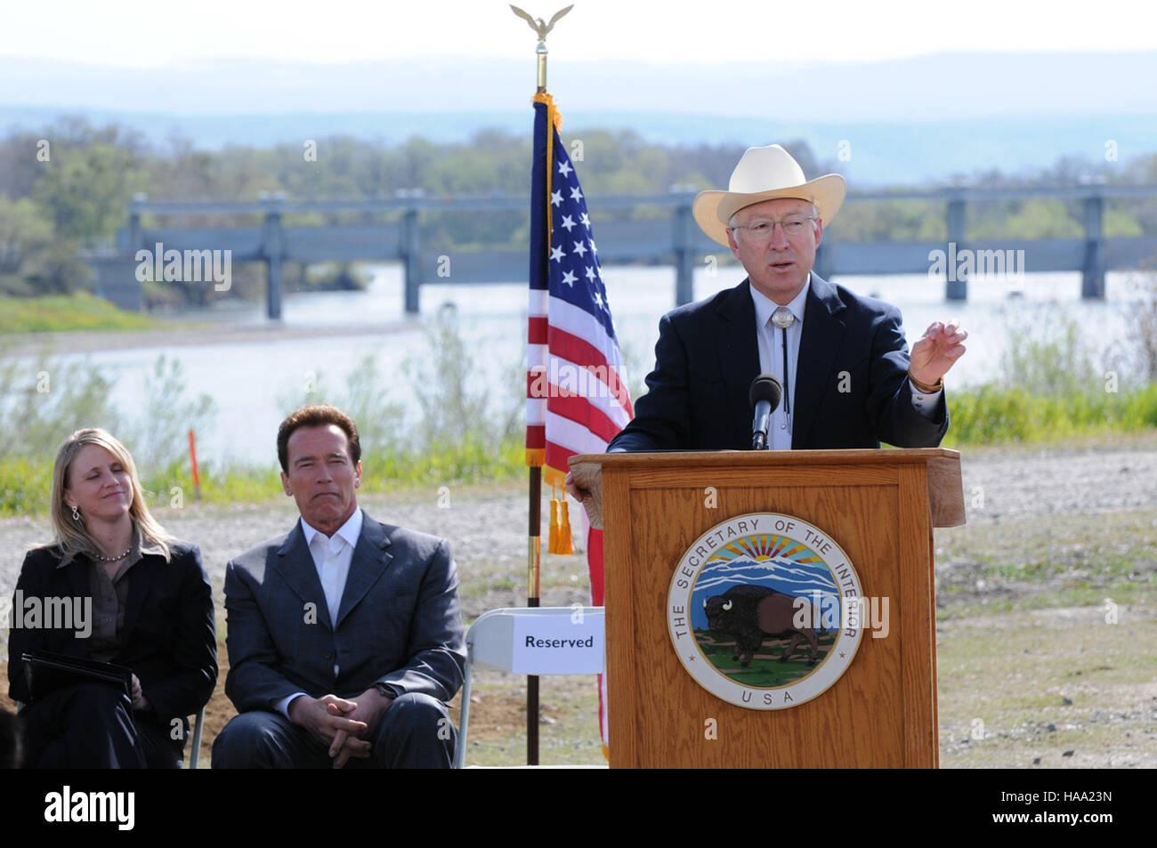 The groundbreaking for the pumping station at the Red Bluff Diversion ...
